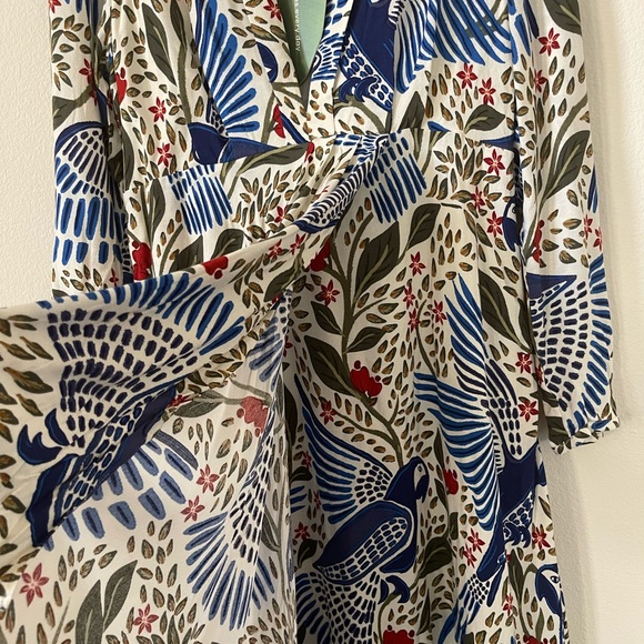 FARM Rio | Dresses | Nwt Farm Rio Blue Macaw Flight Maxi Dress Size S ...